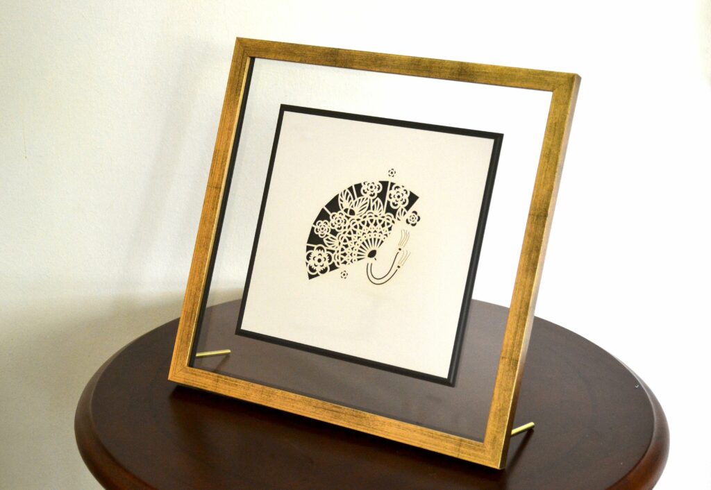 Framed Picture : Laser-cut Fan – Intouch Stationery Singapore