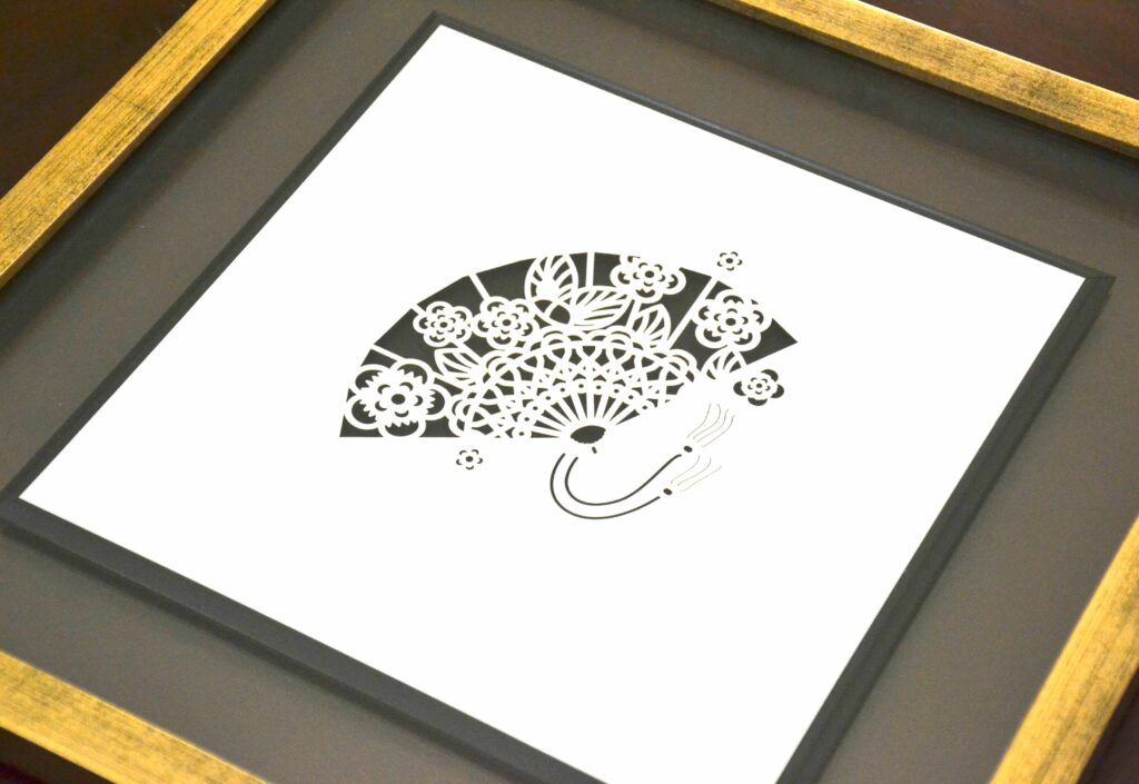 Framed Picture : Laser-cut Fan – Intouch Stationery Singapore