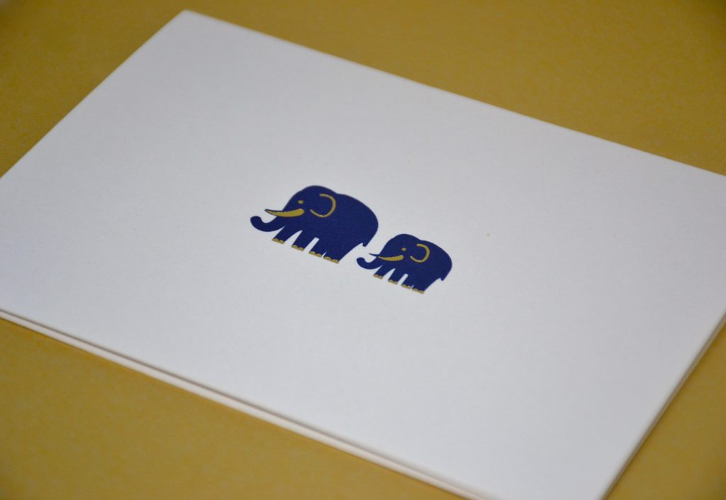 Folding Card : Elephants – Intouch Stationery Singapore
