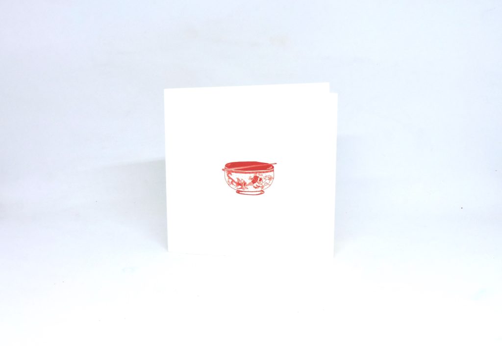 Notelet : Red Bowl – Intouch Stationery Singapore