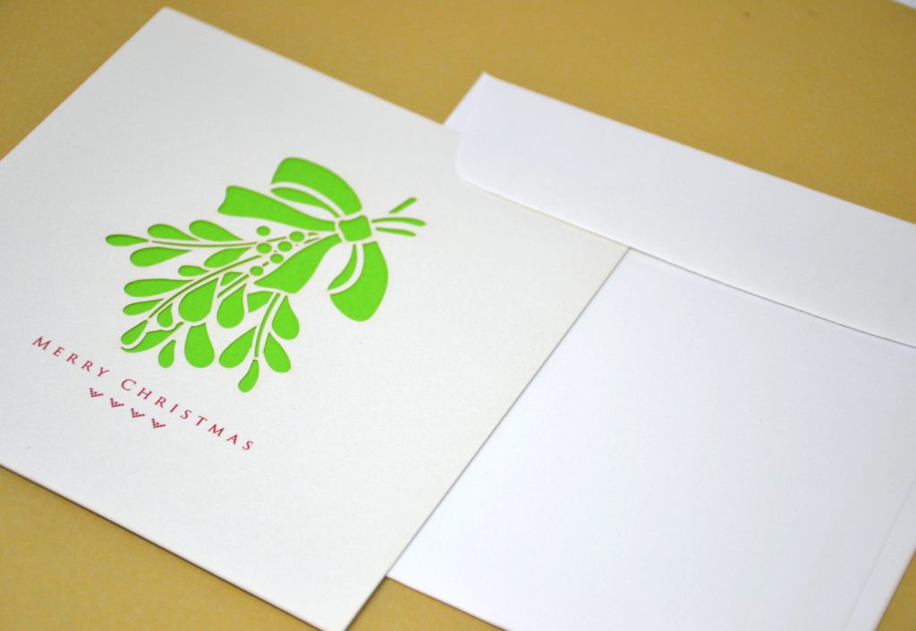Laser-cut Card : Mistletoe SALE! – Intouch Stationery Singapore